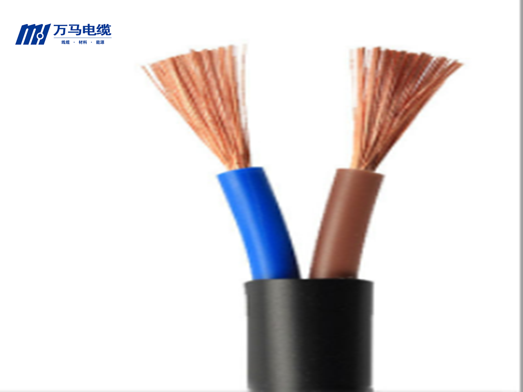 【万马】 国标电线电缆 ZR-RVVP-300/300V-2×1.5(黑)-华山云商